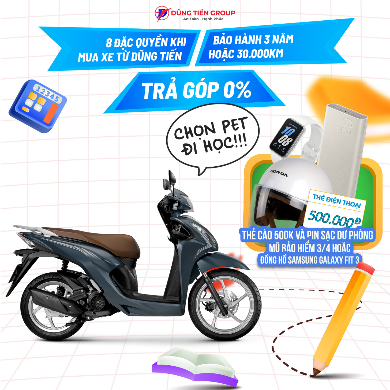 Honda Vision - HEAD Dũng Tiến Sài Gòn